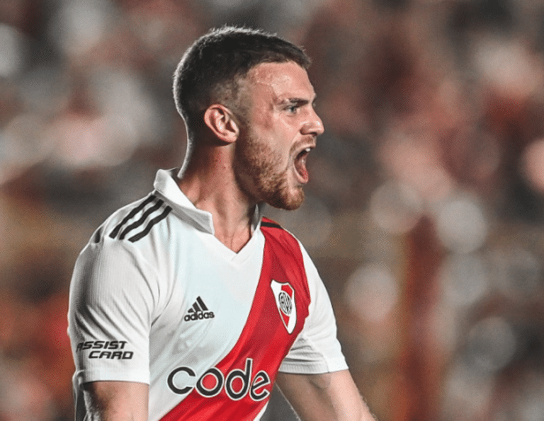 ¡Fuerza! Lucas Beltrán explicó su emotivo festejo de gol y conmovió a ...